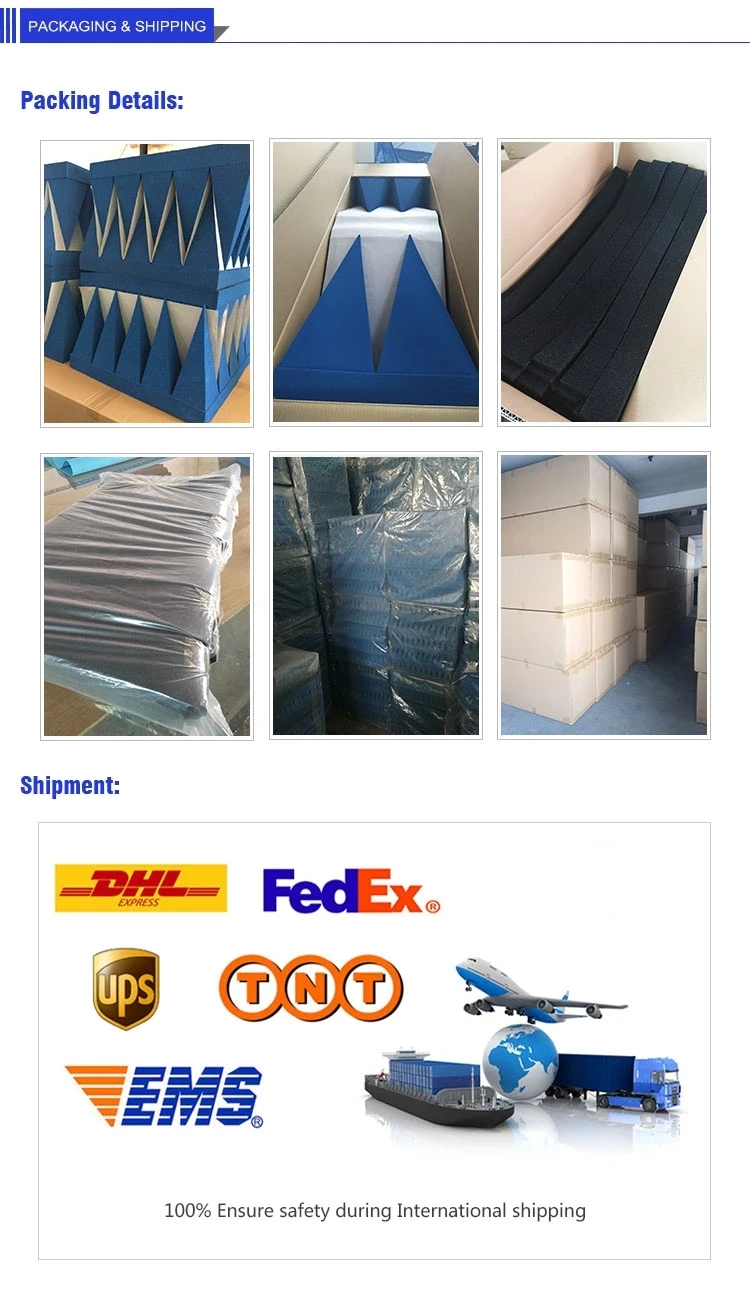 Foam pyramid elastomer-based microwave absorbing materials Products ...