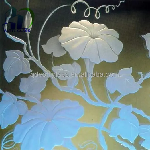 Sand Blast Laminated Tempered Glass Clear Frosted Sand Blasted Glass ...