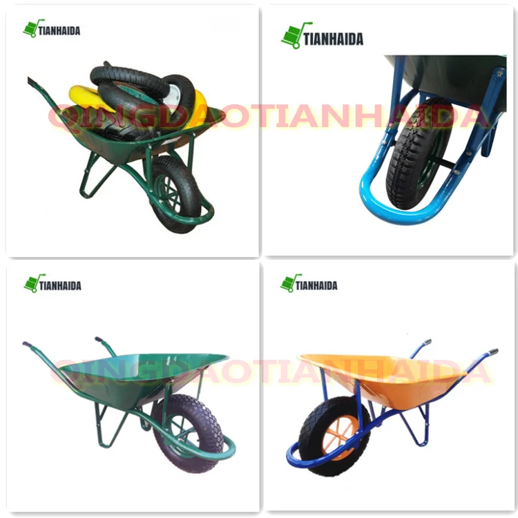 Wb6400 Heavy Duty Steel Wheel Barrow - 130kg Load Capacity