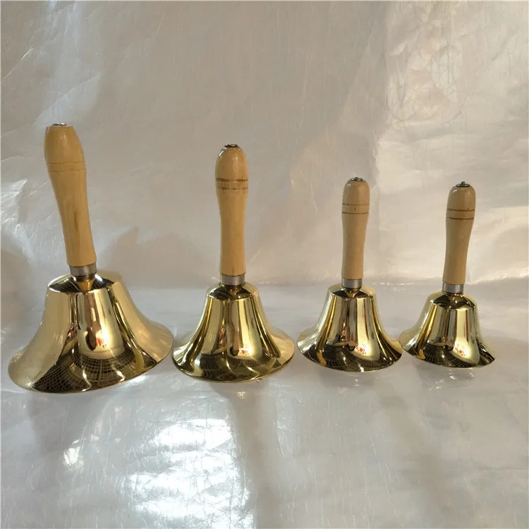 Large Solid Bar Bell Hand Held Service Call Bell Polished Brass Finish ...