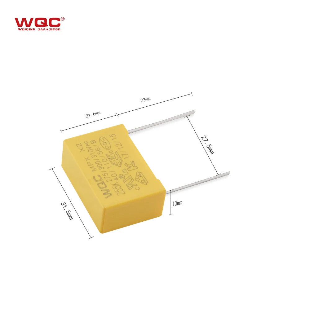 Yellow Box Type Ac X2 Film Capacitor Kit 225k 250v Mkp 2uf K 275vac Mpx ...