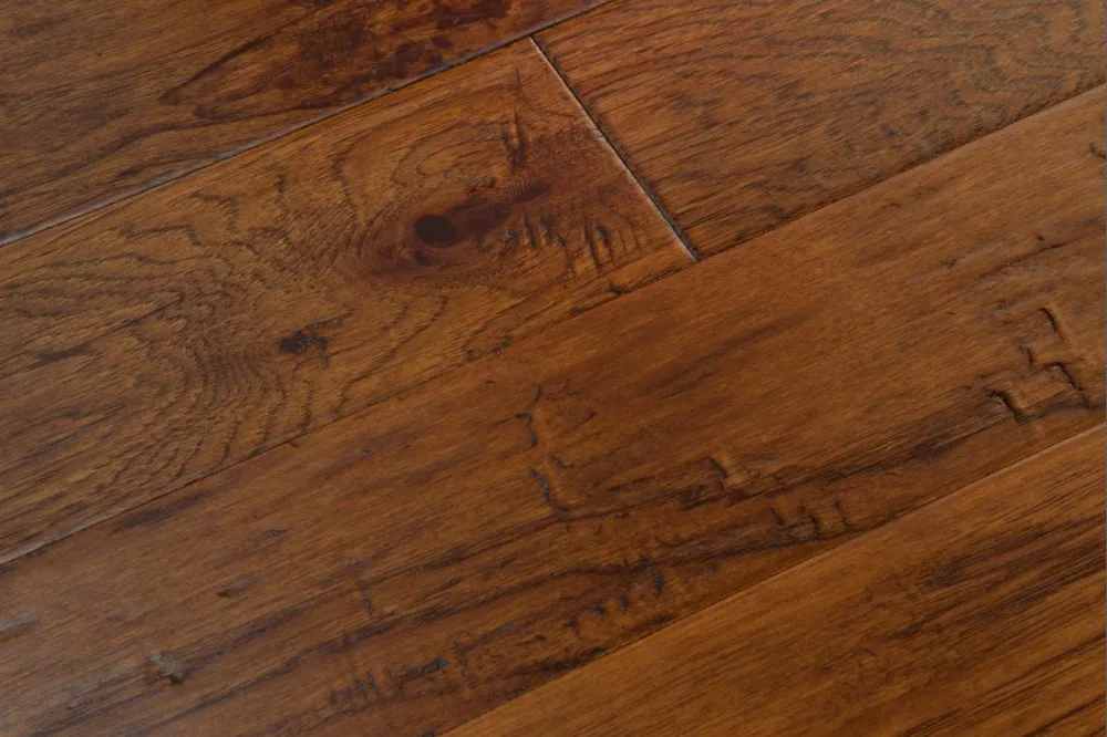 Multi-layers Hand-scraped Engineered Hickory Abcd Grade Uv Lacquer ...