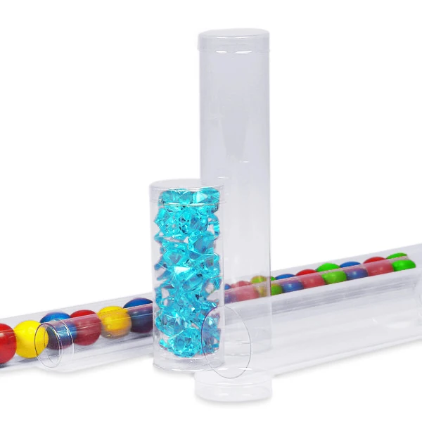 Custom Durable Plastic Candy Mini Clear Cylinder Containers - Buy Clear ...