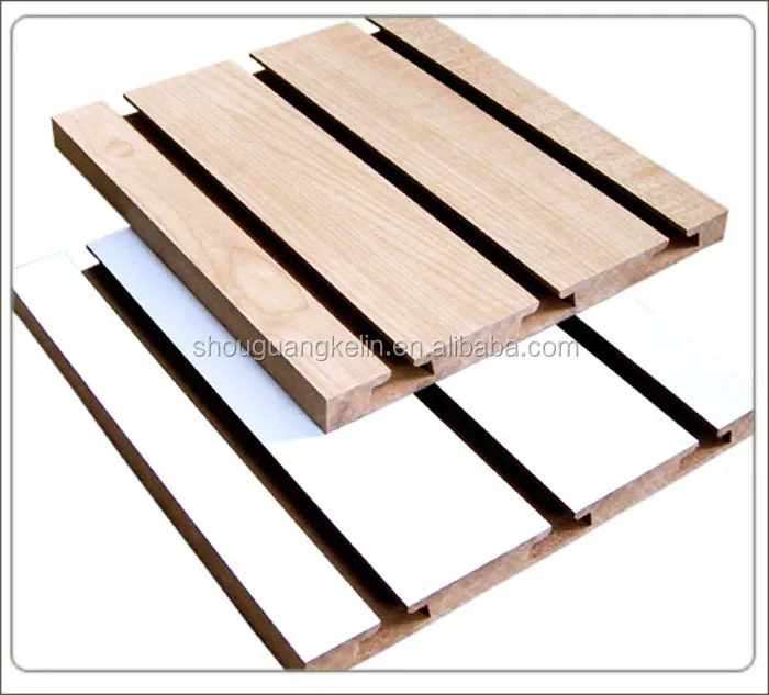 150mm Spacing (7 Slot) Mdf Slat Wall Panels With Aluminium Inserts ...