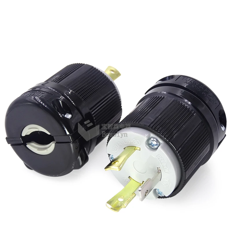 American Type Industrial Socket NEMA L5 30 Twist Locking Plug