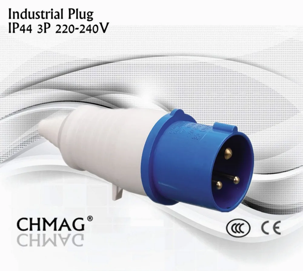 16a 32a Industrial Plug and Socket 220V-250V 32a 3p Male Power Plug 023L