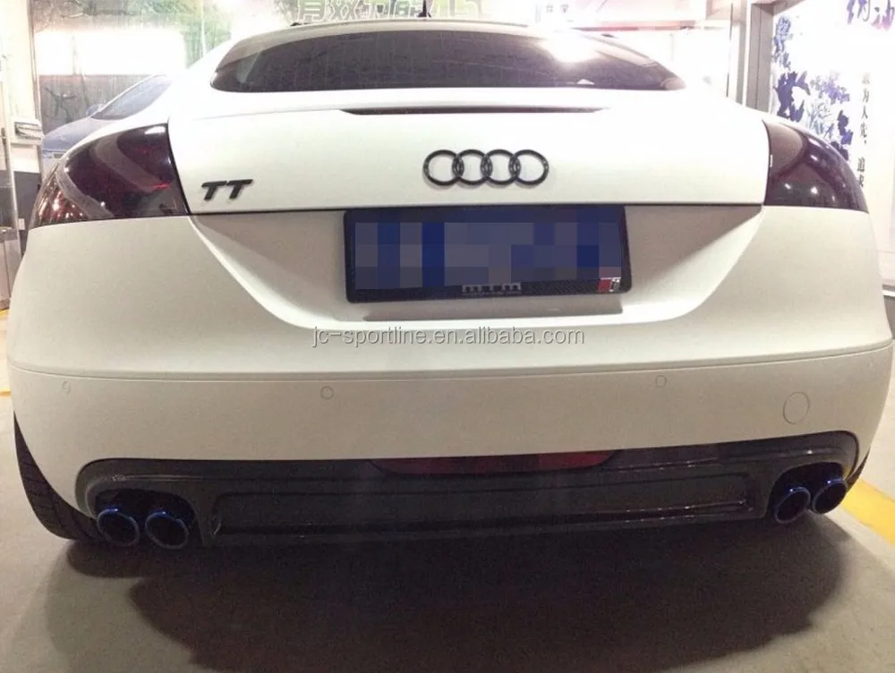 Car Carbon Fiber TTS Style Rear Diffuser for Audi TT 8J