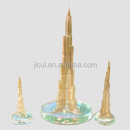 Crystal Burj Dubai Khalifa Tower Crystal Craft - Buy Burj Khalifa Model ...