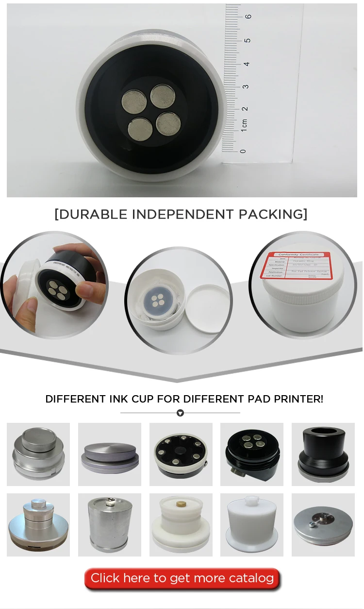 All Sizes KENT Pad Printer Alloy Oval Ring Ink Cup - ENGY