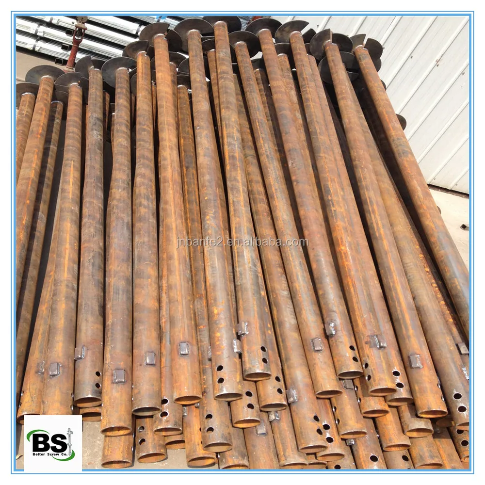 Helical Light Pole Foundation Piles And Screw Piles And Helix Piles ...