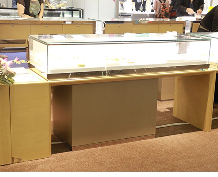 Modern Luxury Wood Glass Jewelry Display Counter Cabinet - Buy Chinese ...