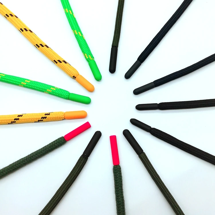 OEM Decorative Drawcord Rubber Coated Tips Drawstring Cords