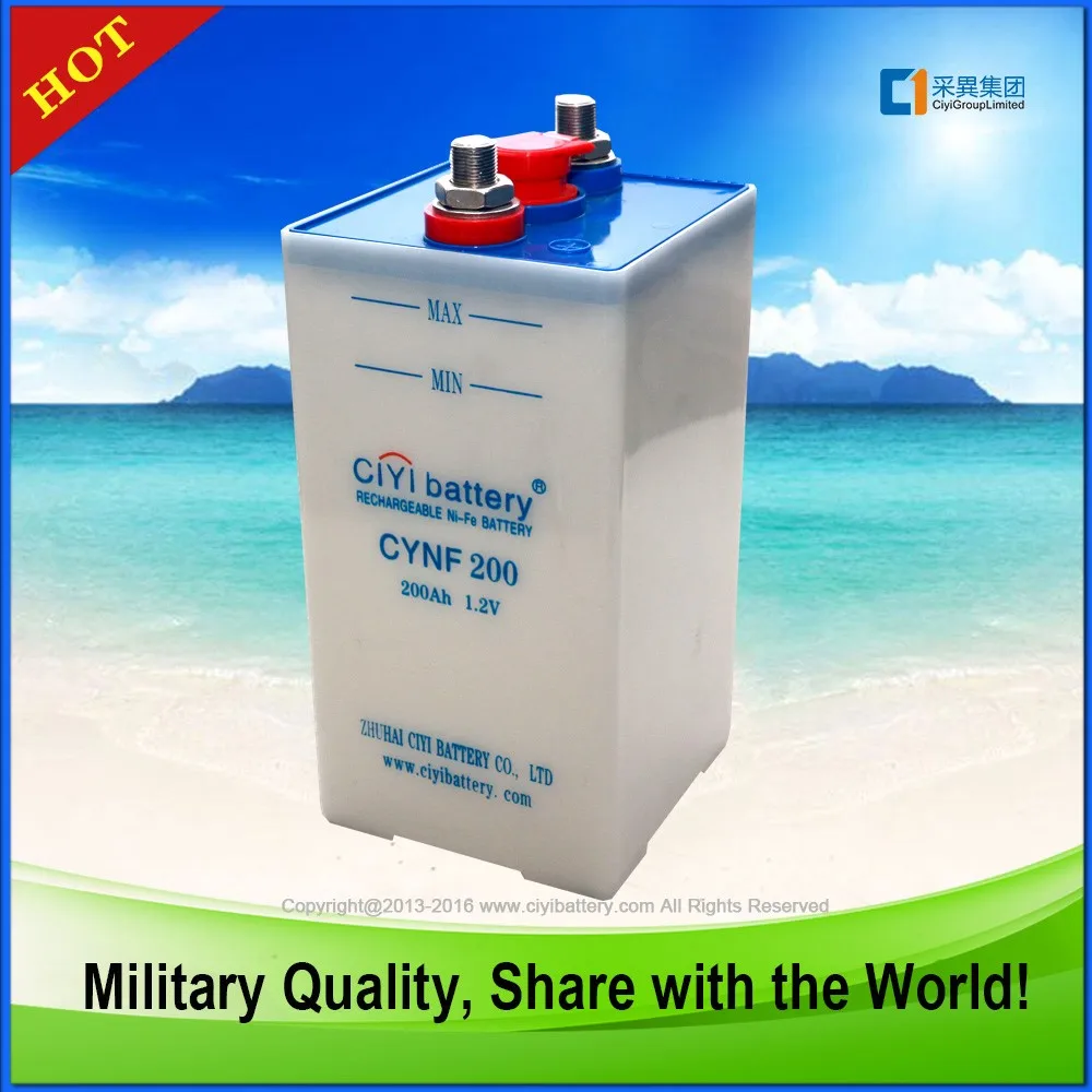 Max Life Solar Battery - 200ah Ni-Fe TN200A for Solar Systems