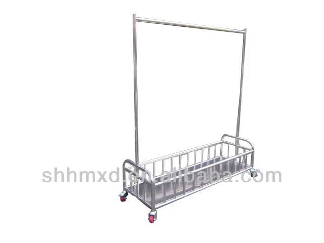 Stainless Steel Hotel Clothes Trolley with Hanger - Durable & Stylish