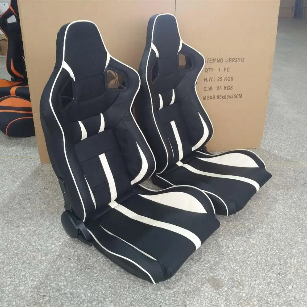 JBR Racing Seats - Fully Reclinable PVC Leather Bucket Seats
