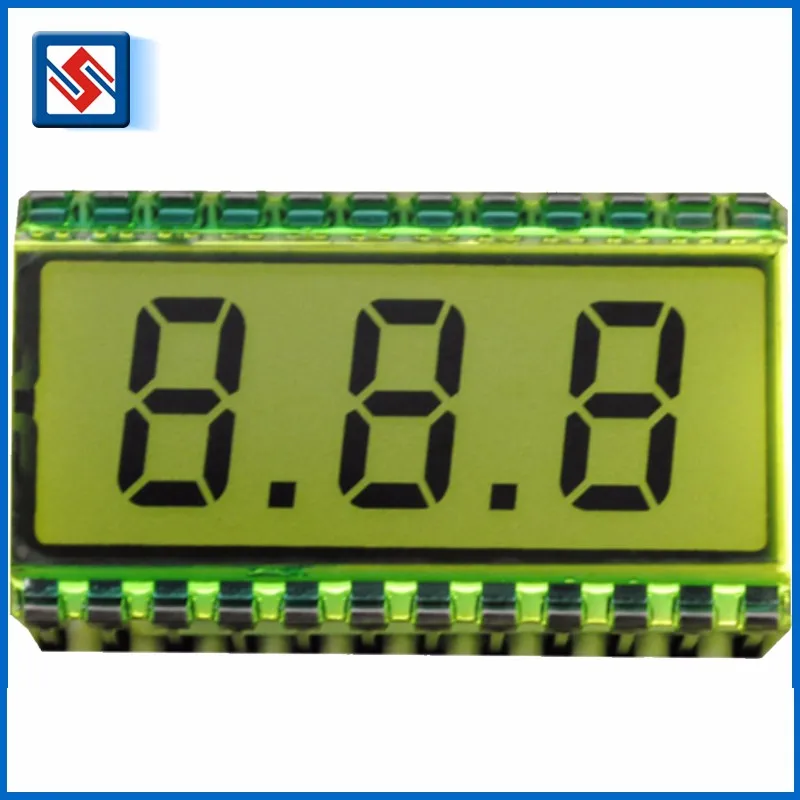 Lcd Transparent Display Custom 12 Pins 4 Digits Lcd Panel Factory ...