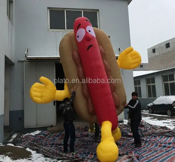 Promotion Giant Inflatable Hot Dog Cartoon,Inflatable Sausage Balloon ...