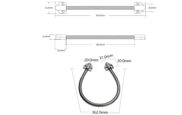 Electric Power Transfer Armored Cable Door Loop - Secure & Durable