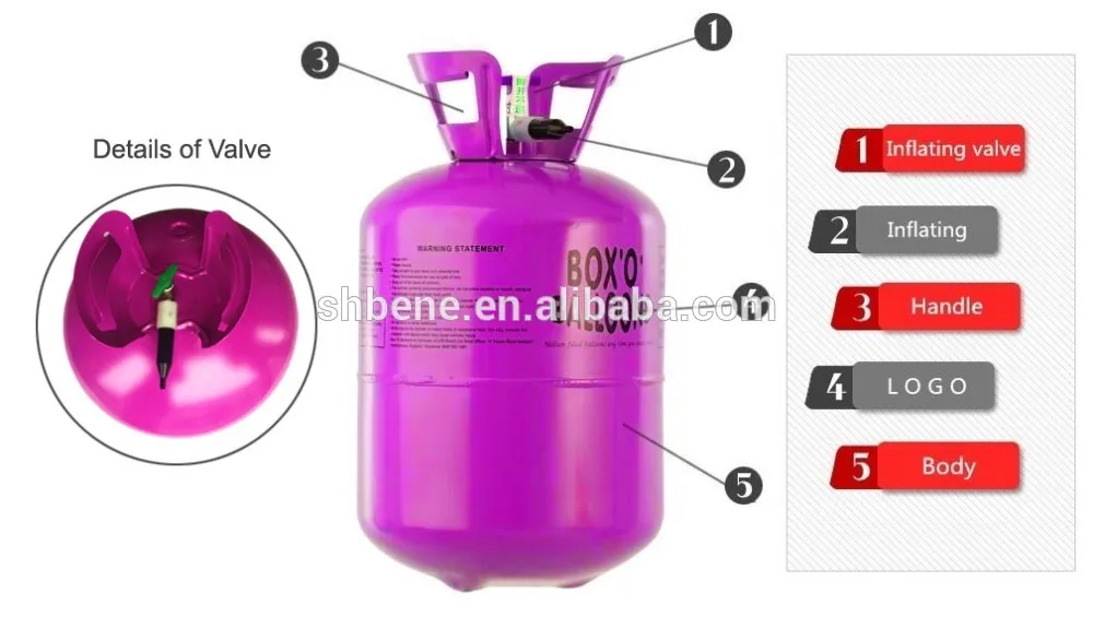 High Quality Refillable Helium Gas Cylinder D Size Helium Cylinder ...