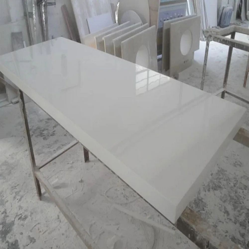 High Glossy Surface Bright White Rectangle Table Top - Buy Rectangle ...