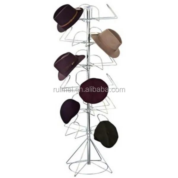 New Double Sided Floor Standing Baseball Cap Hat Rack Display - Buy Cap ...