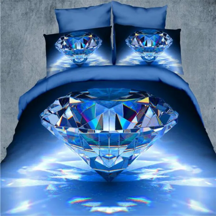 Hot Selling Luxury Diamond Design 3d Bedding Sets With High Quality ...
