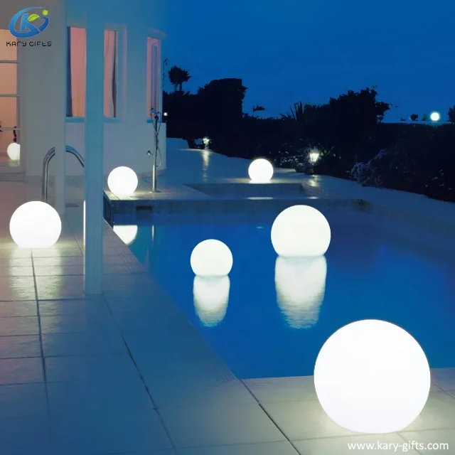 Custom Design Led Pool Glow Balls Decorative Plastic Round Ball With ...