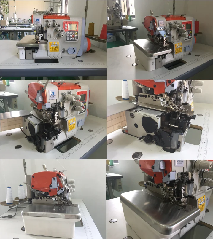 S6-3-b Three Thread High Speed Computerized Direct Drive Chain Stitch ...