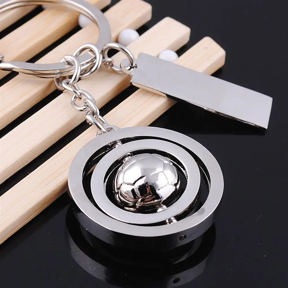 Three Layers Round Shape Rotating Zinc Alloy Blank Keyring Metal Blank ...