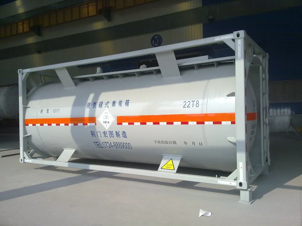 Asme 20' 20ft 20 Feet 24.2 Tons 20m3 Liquid Chlorine Cimc Tank 20feet ...