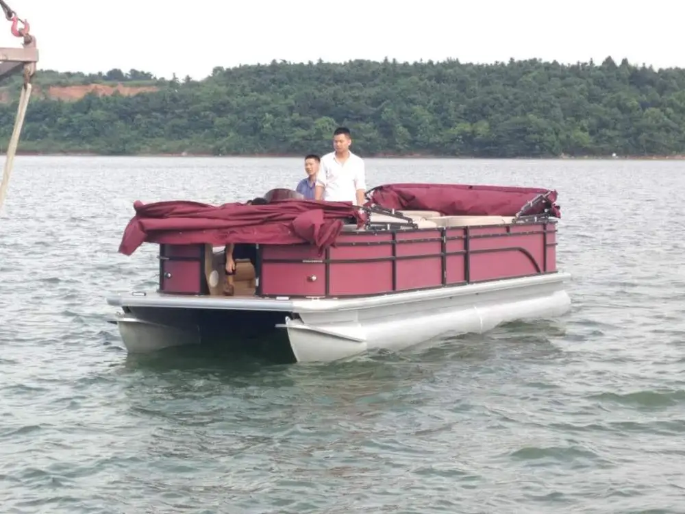 Sanj 7.9 M Hot Sale Aluminium Pontoon Boat - Buy Aluminium Pontoon Boat ...