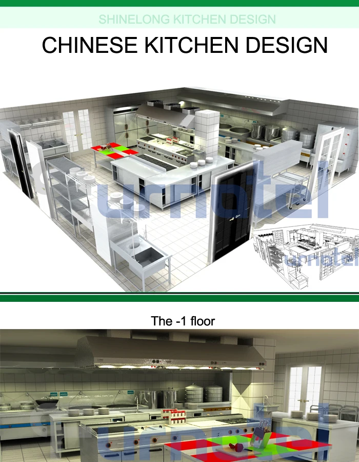Shinelong Customized Project Chinese Kitchen Design - Buy Chinese ...