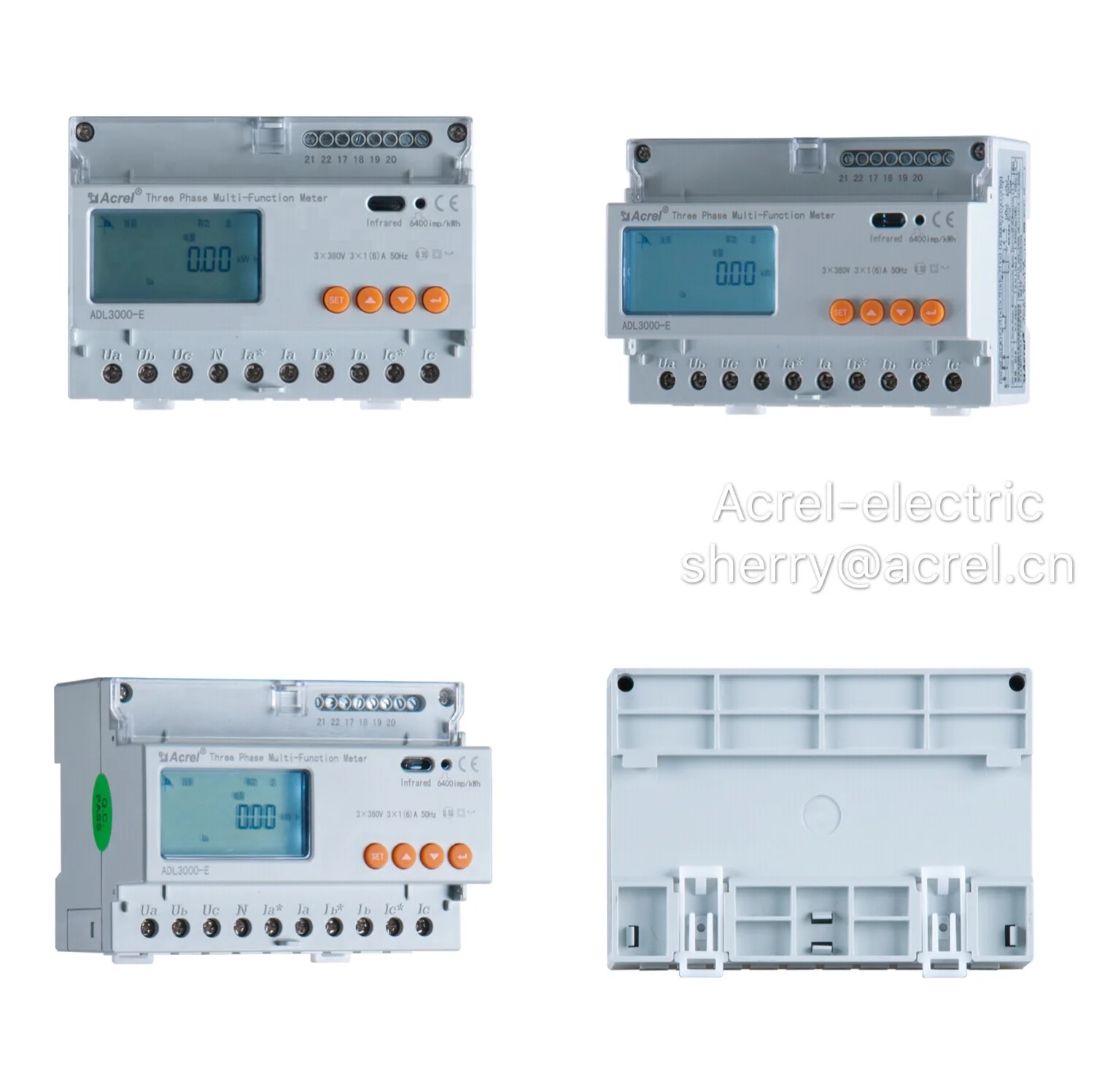 Adl3000-e Three 3 Phase Multifunction Din Rail Smart Energy Power ...
