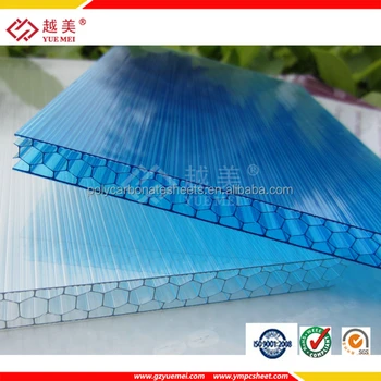 Clear Heat Resistant Plastic Cellular Poly Carbonate Building Material ...