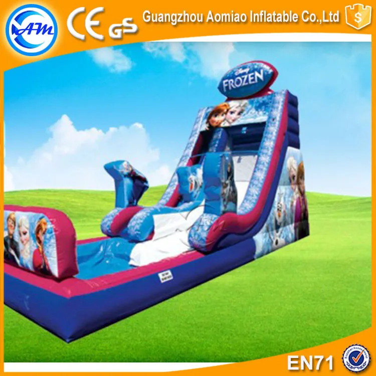 Giant Inflatable Stair Kids Sliding Toys Frozen Snow Water Slide With ...
