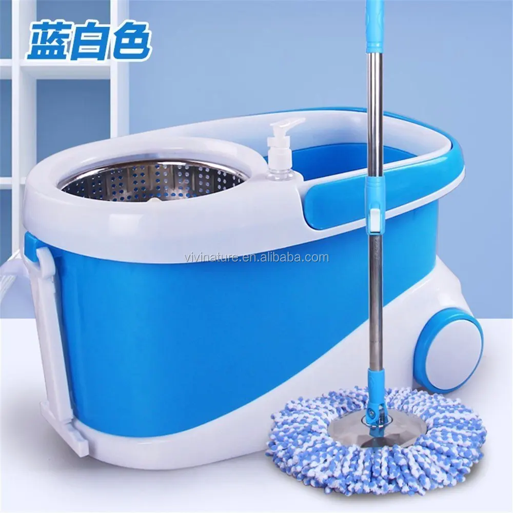 Vivinature Spin Go Mop With Two Heads Easy Rotation Mop| Alibaba.com