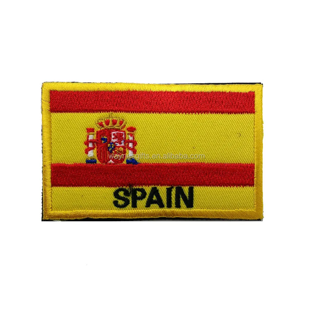 Spain Flag Country Flags Embroidered Patches - Buy Spain Flag Embroidered Patches,Country Flags ...