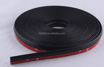 Factory Custom Black 3m Self Adhesive Backed Flat Rubber Bumper Lip ...