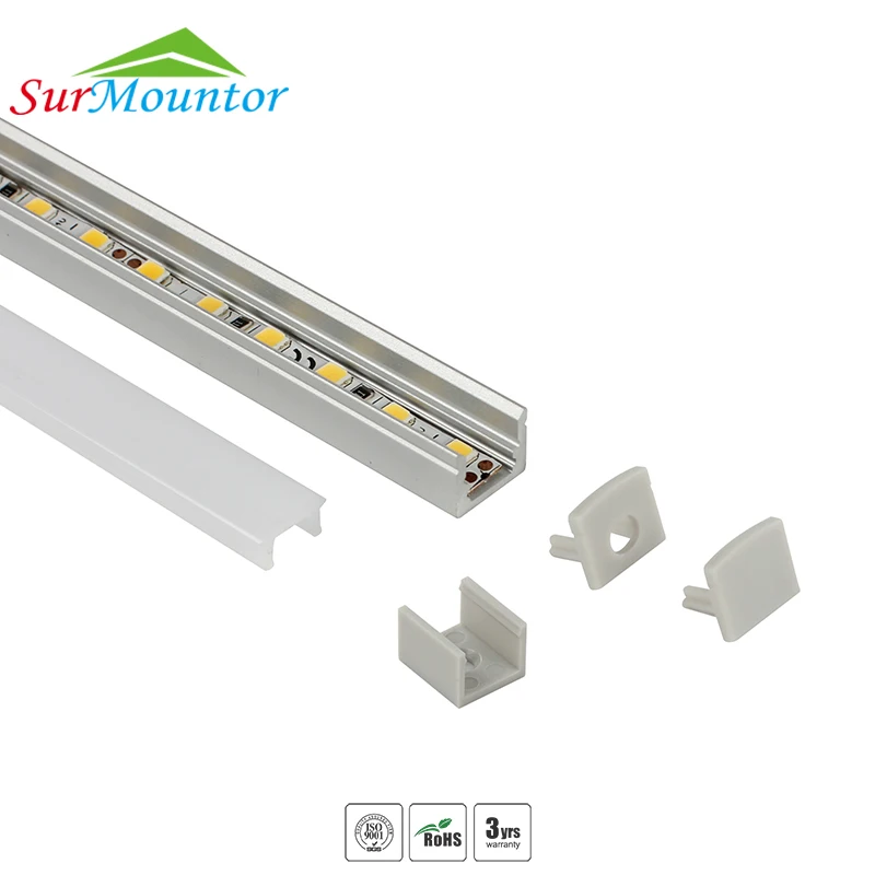 Slim 10mm Aluminium Led Profile For 6mm Pcb Led Strip Light - Buy ...