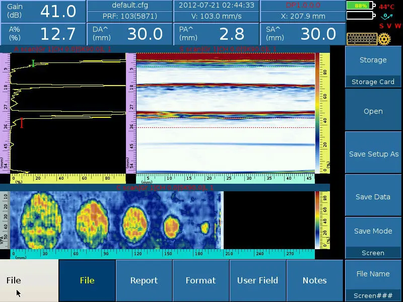 Composite Material Inspection - Doppler Wheel Phased Array Probe