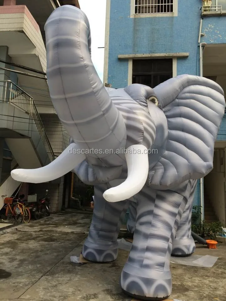 Lifelike Inflatable Elephants - Perfect for Zoo Advertising