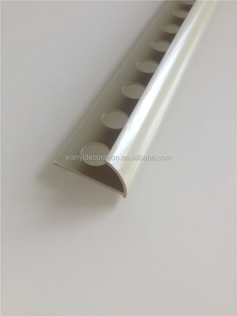 Opened Pvc Corner Tile Trim Of Grey Color - Buy Plastic Tile Trim ...