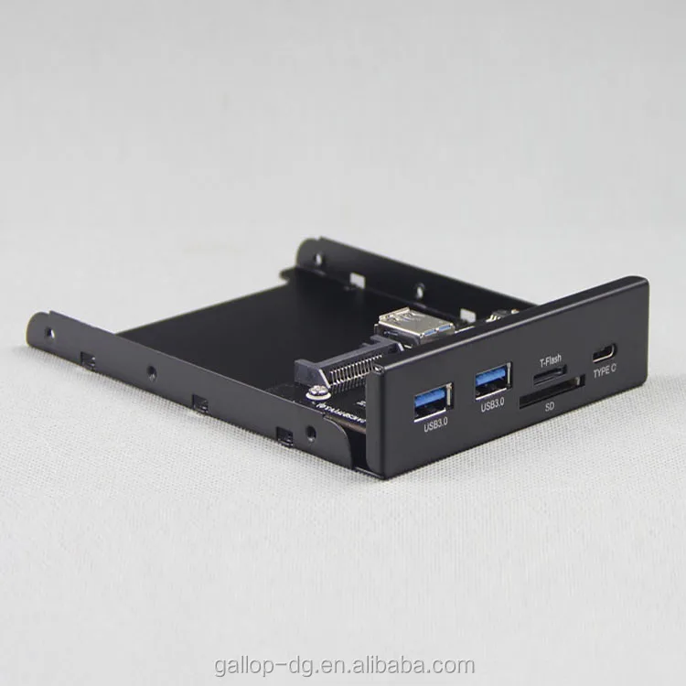 3.5" Front Panel Pc Case With Four Usb Hubs And Card Reader - Buy Usb ...