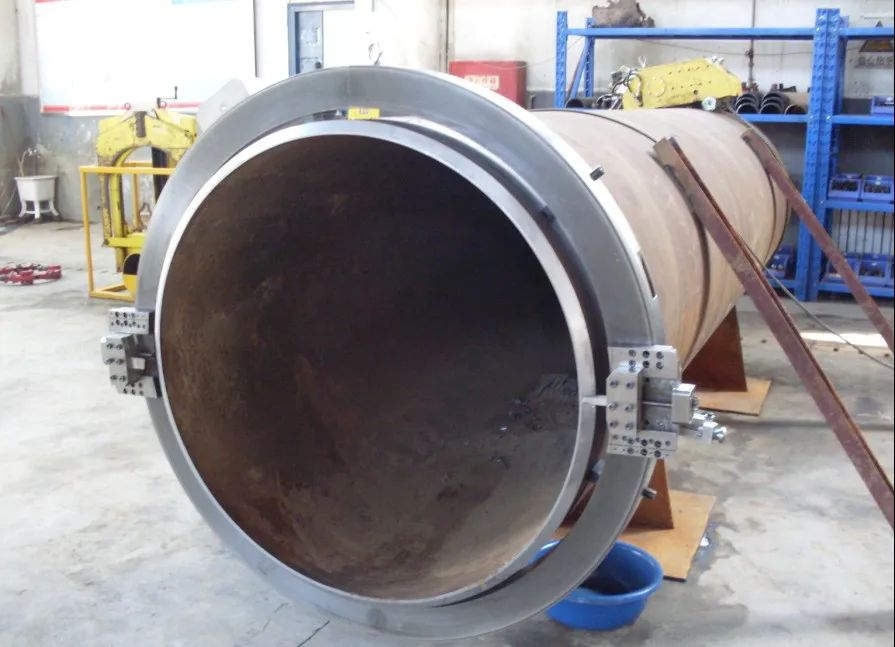 Split Frame Stainless Steel Cold Pipe Cutting Beveler Machine