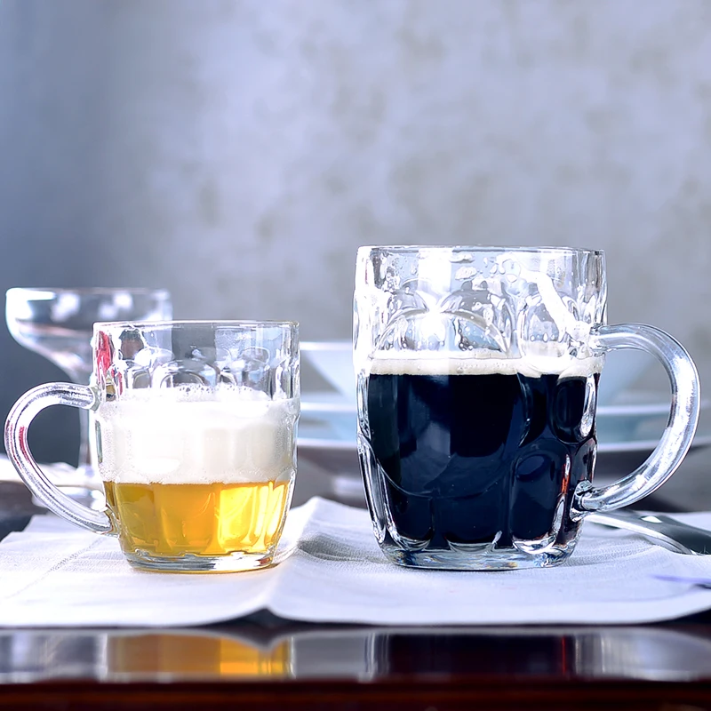 Wholesale Custom Dimple Beer Glass Mug / Customized Beer Steins For ...