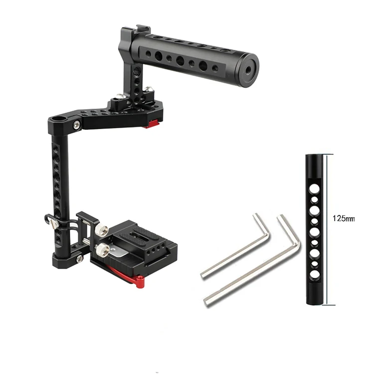 CAMVATE DSLR Camera Cage with Top Handle - Versatile & Durable