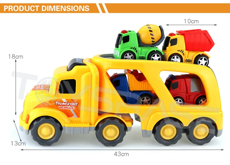 Children Inertia Car Play Set Friction Truck Trailer Toy - Buy Truck ...