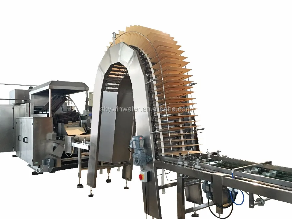 Wafer Baking Equipment Chocolate And Cream Wafer Biscuit Making Machine ...