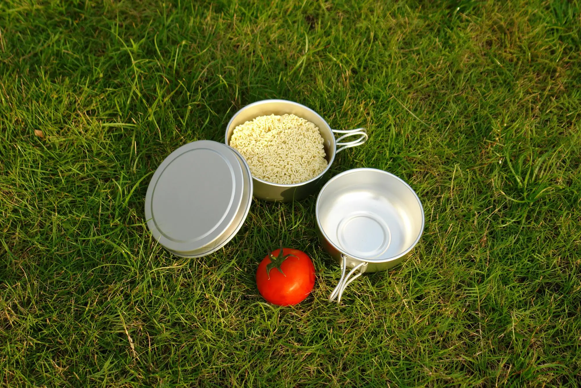 Camping Cookware Lightweight One Person Anodized Aluminium Mess Kit ...