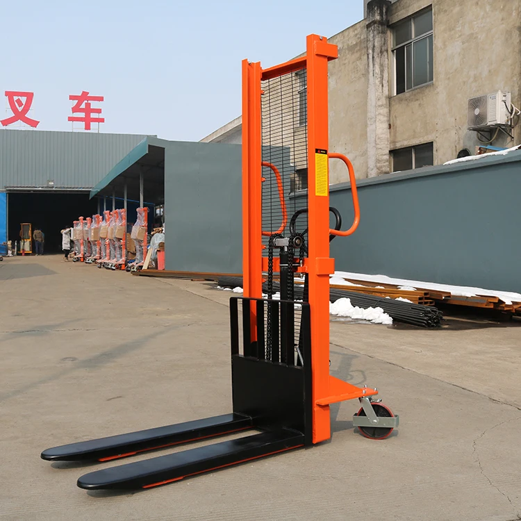Hand Forklift Manual Adjustable Size Mini Lift Manual Straddle Reach ...